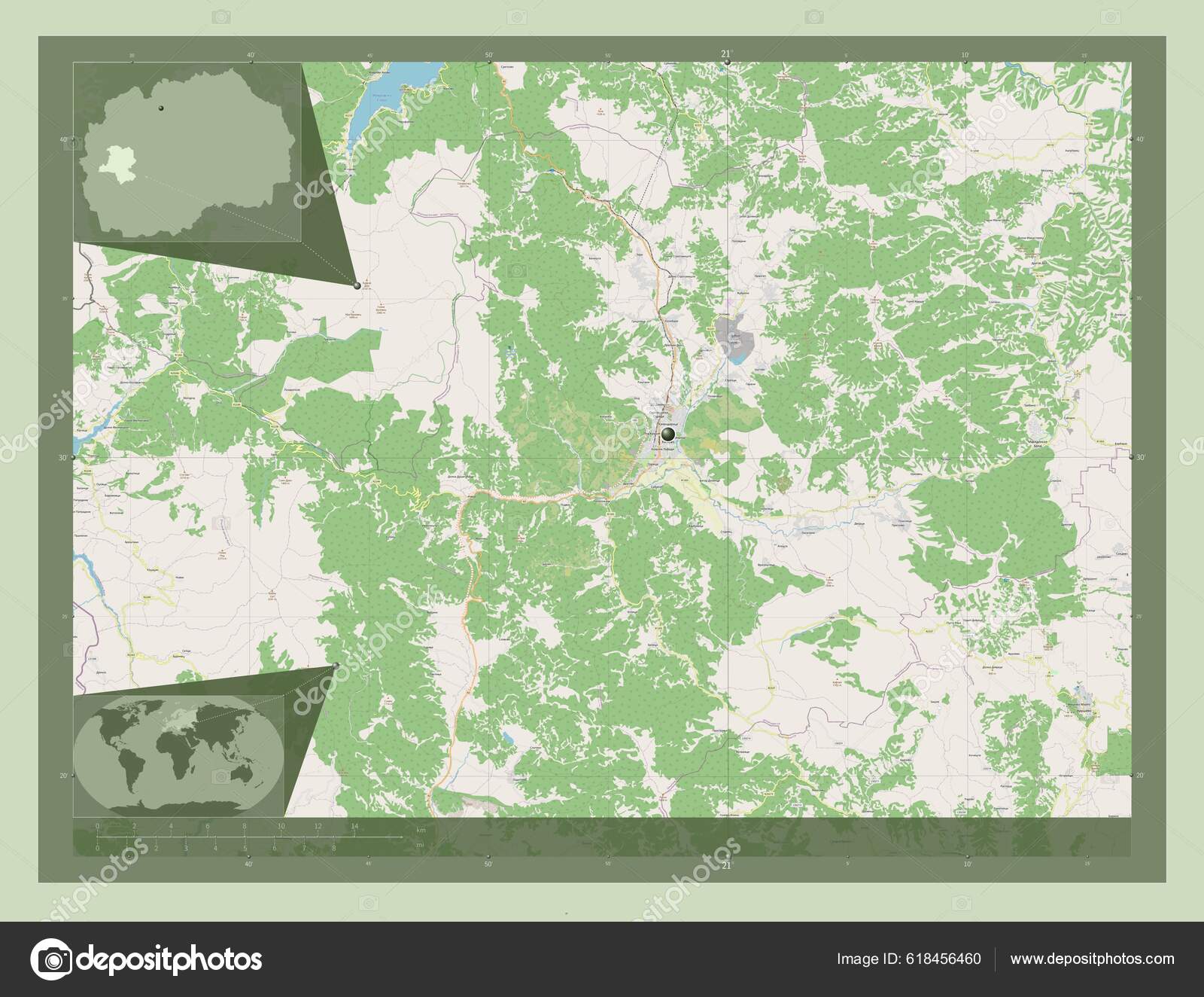 Kicevo Municipality Macedonia Open Street Map Corner Auxiliary Location ...