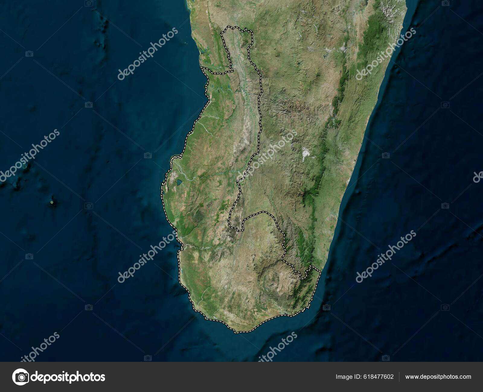Toliary Autonomous Province Madagascar High Resolution Satellite Map ...