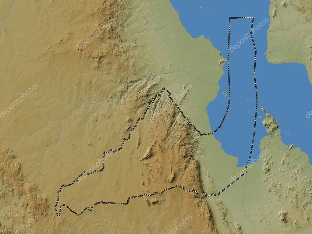 Dedza, distrito de Malawi. Mapa de elevación de colores con lagos y ...
