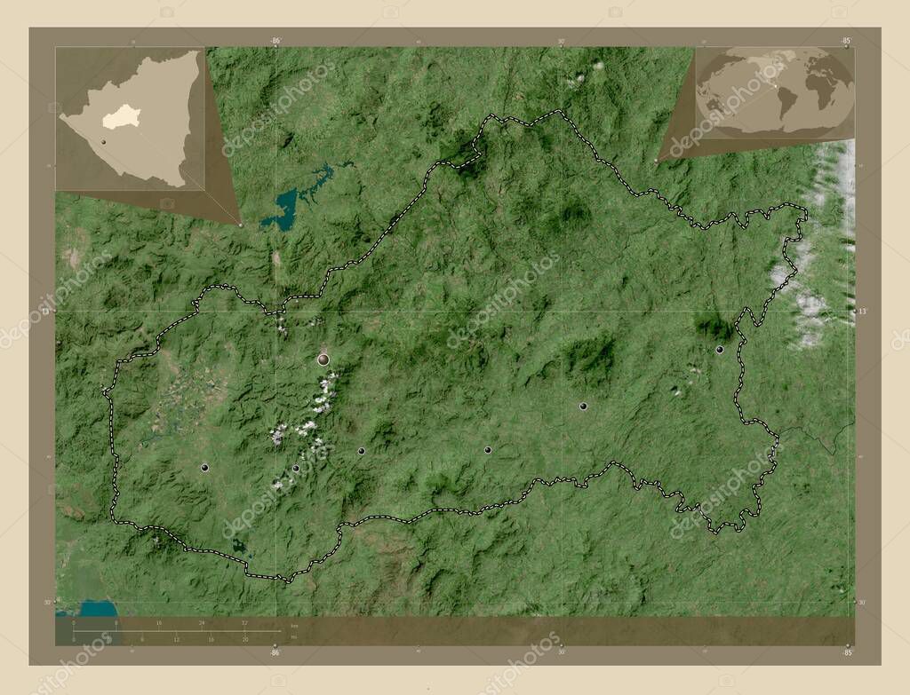 Matagalpa Nikaragua Bölümü Yüksek Çözünürlüklü Uydu Bölgenin Büyük ...