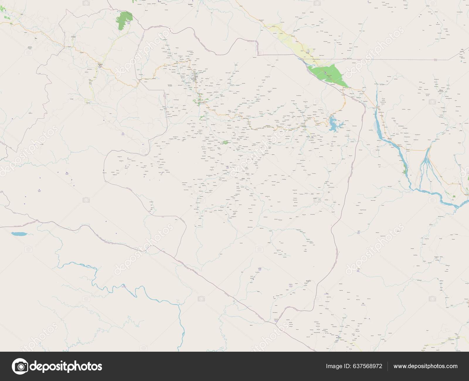 Eastern Highlands Province Papua New Guinea Open Street Map — Foto de ...