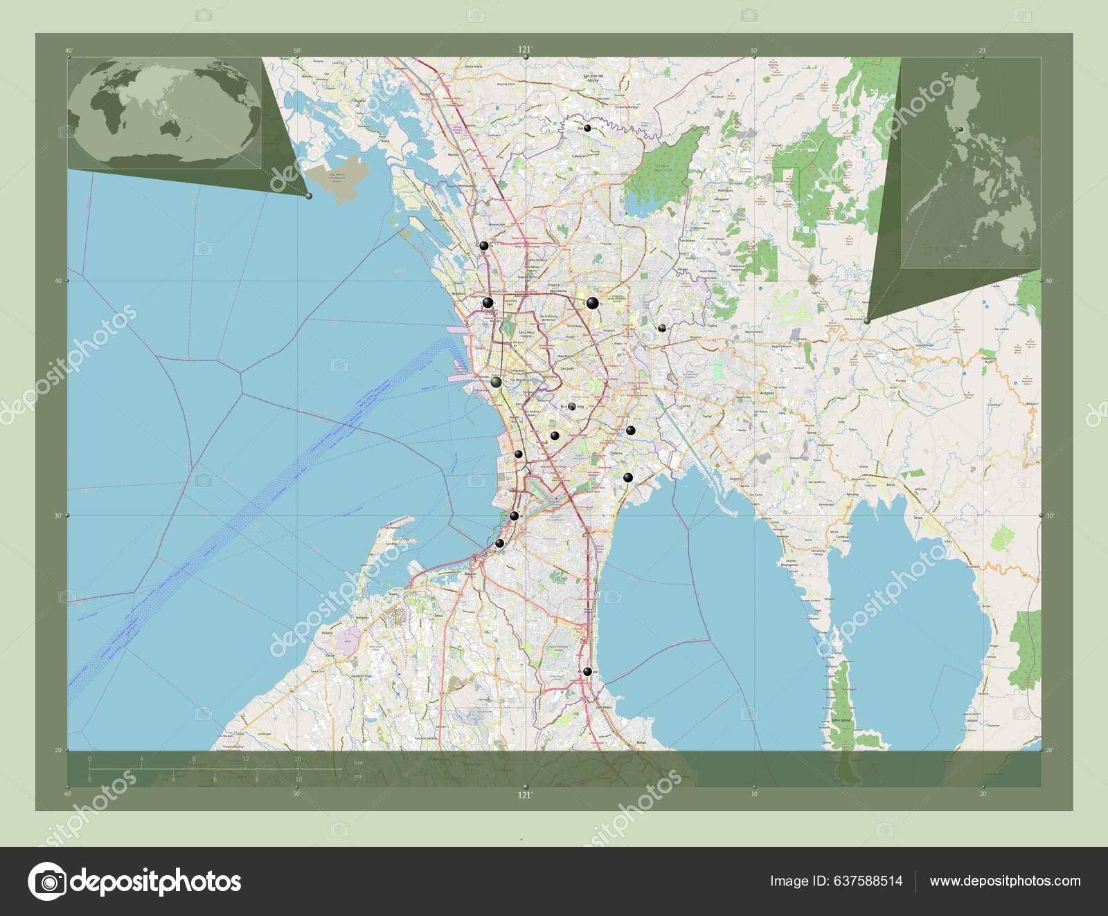 Metro Manila Street Map