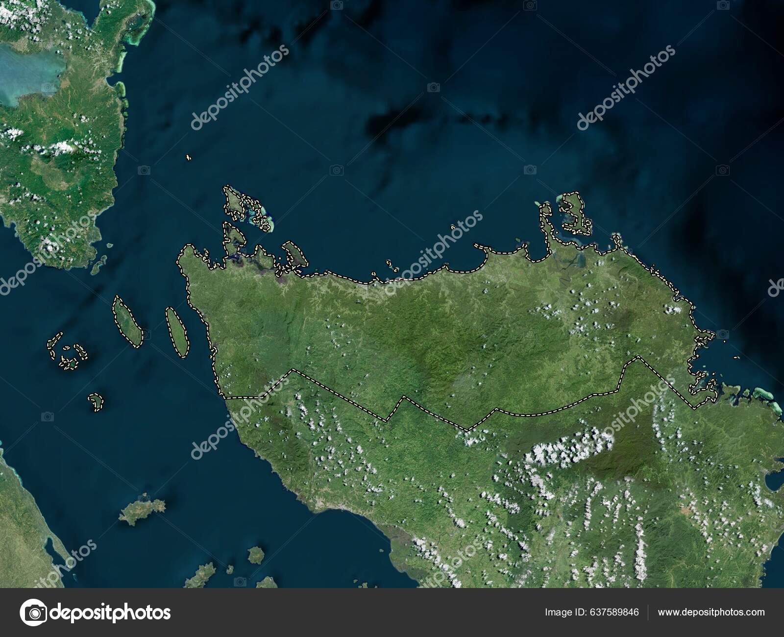 Northern Samar Province Philippines High Resolution Satellite Map Stock ... Northern Samar Province Philippines High Resolution Satellite Map Stock ...