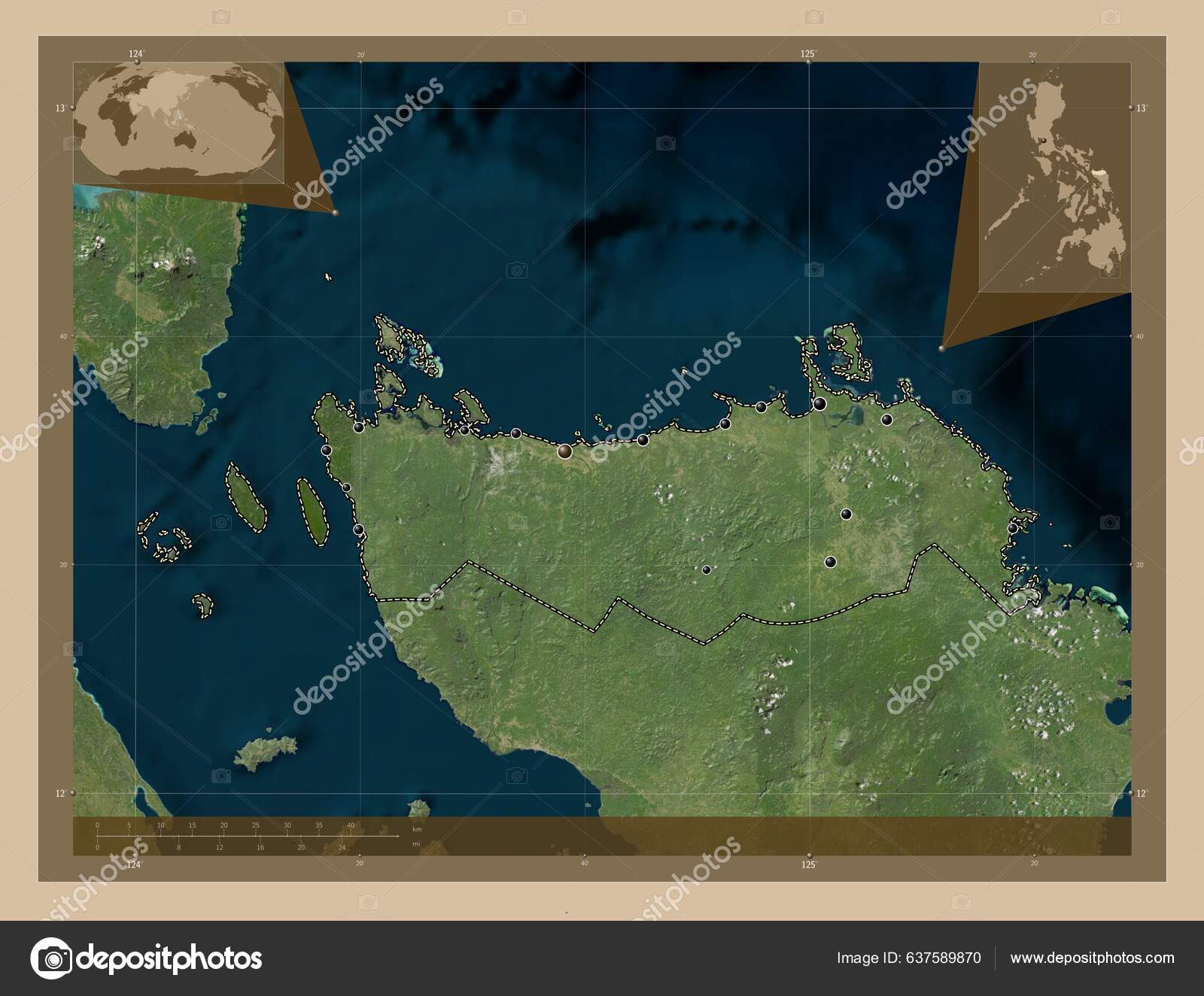 Northern Samar Province Philippines Low Resolution Satellite Map ... Northern Samar Province Philippines Low Resolution Satellite Map ...