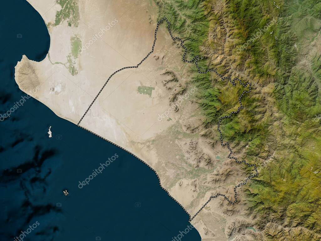 Lambayeque, región del Perú. Mapa satelital de baja resolución 2023 Lambayeque, región del Perú. Mapa satelital de baja resolución 2023