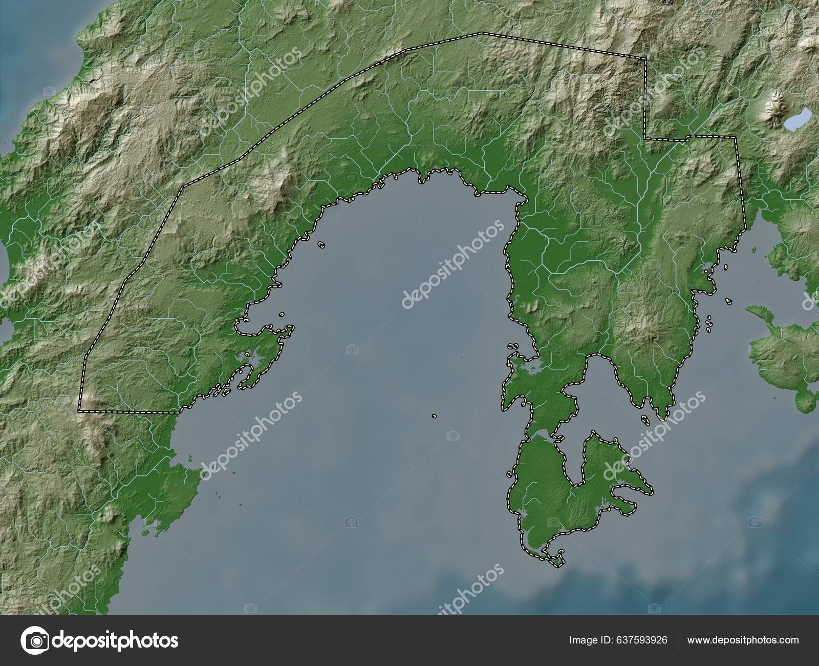 Zamboanga Sibugay Province Philippines Elevation Map Colored Wiki Style ...