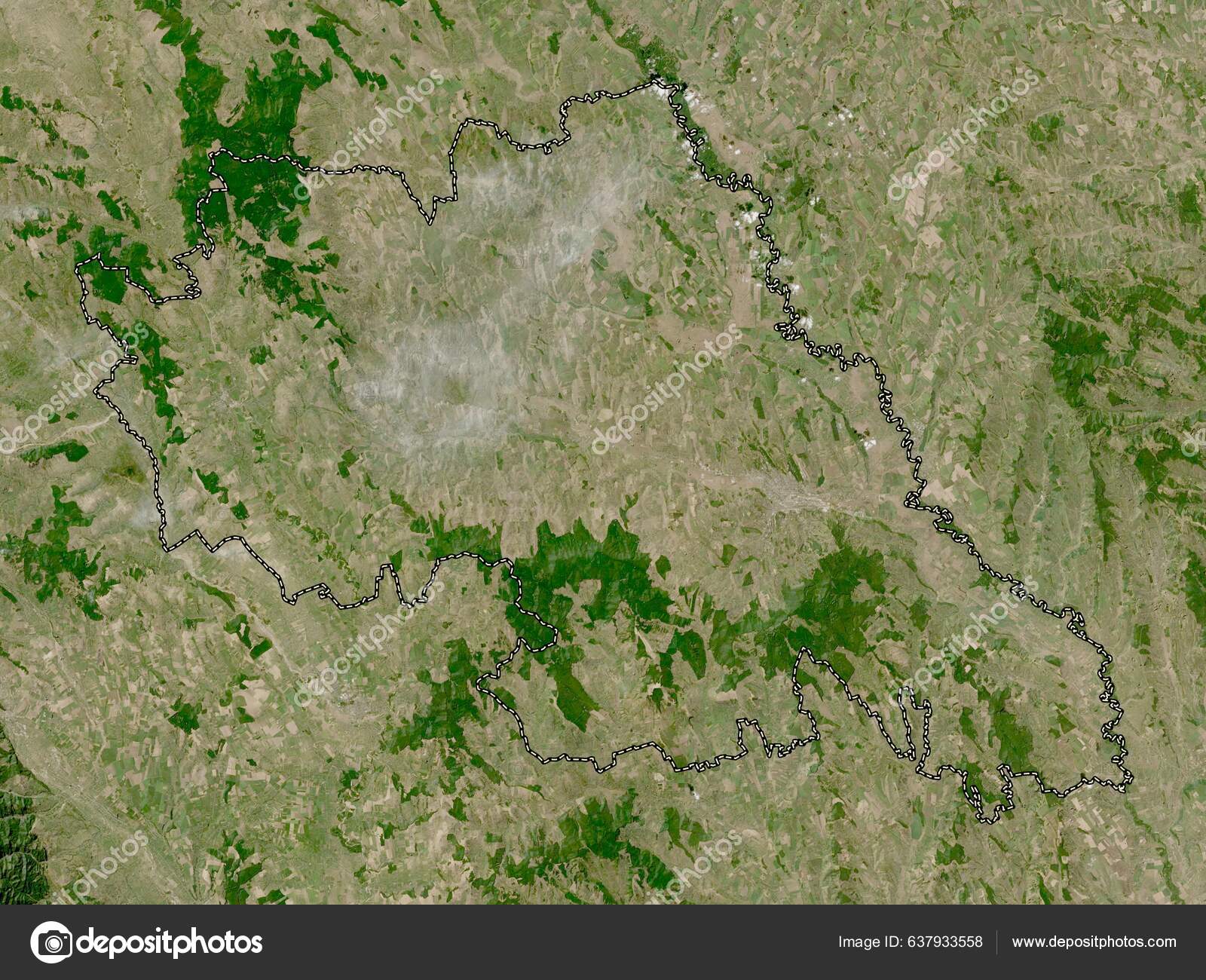 Iasi County Romania Low Resolution Satellite Map — Stock Photo © Yarr65 ...