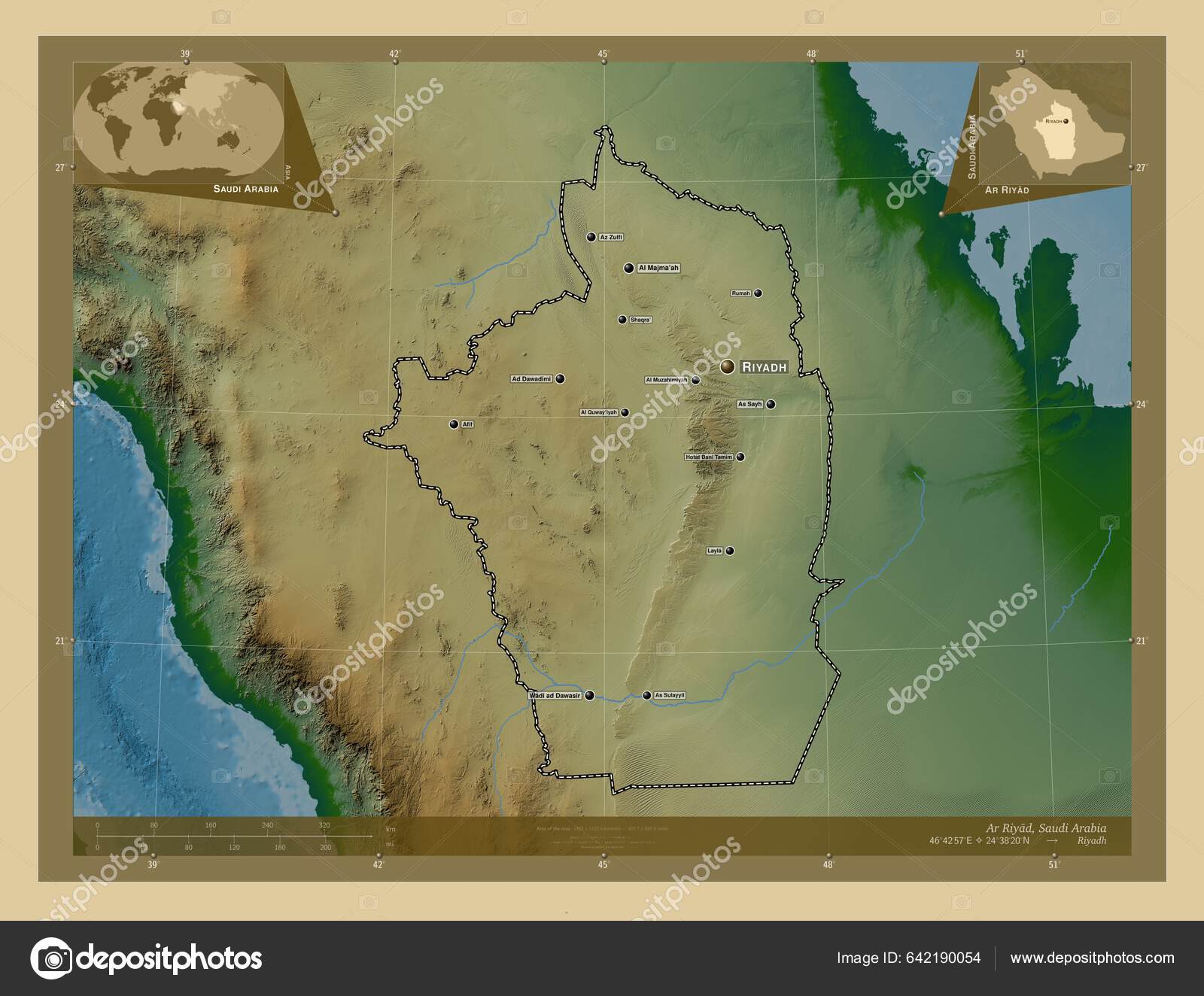 Saudi Arabia Map Elevation Saudi Arabia: With The Upper Elevation