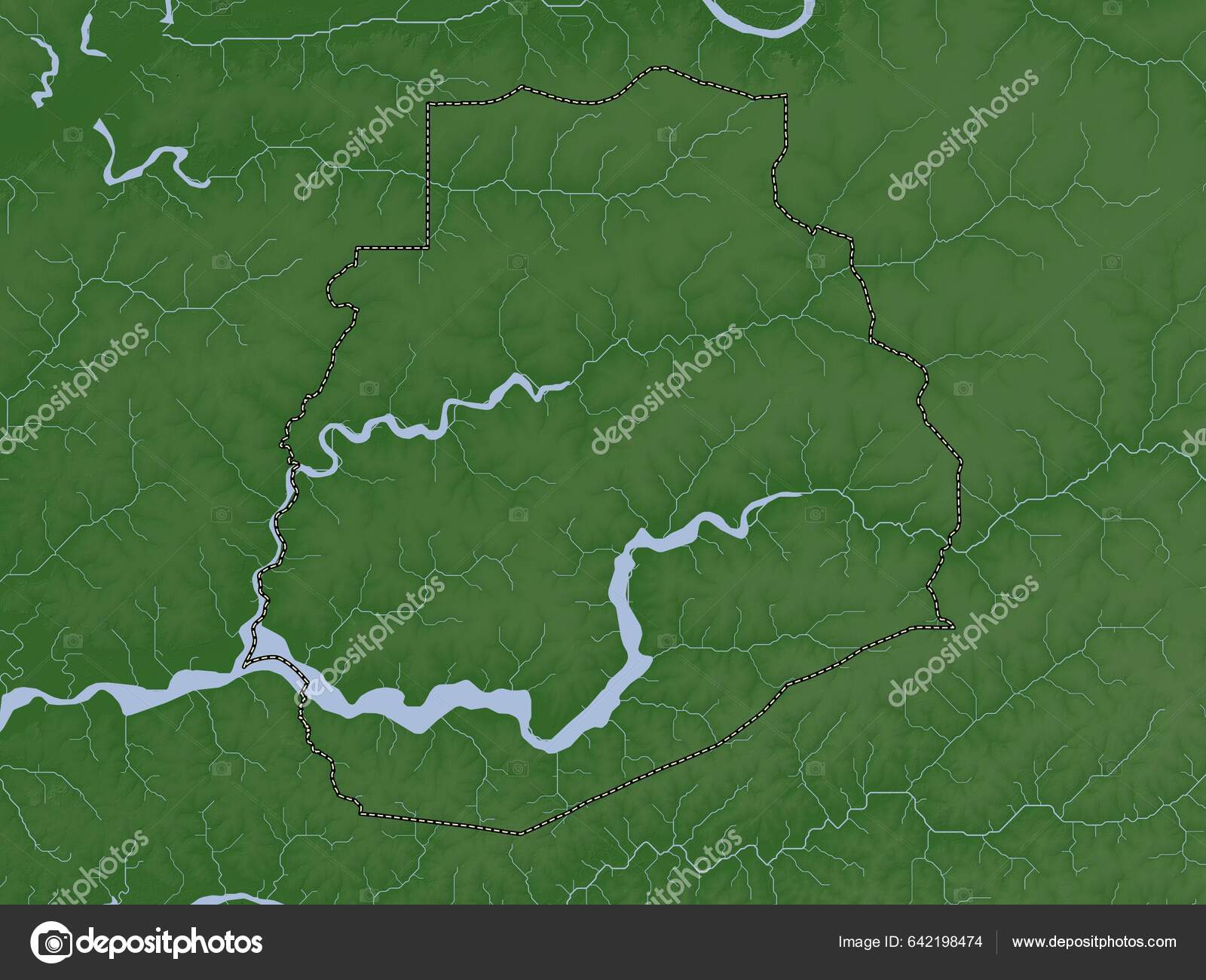 Sedhiou Region Senegal Elevation Map Colored Wiki Style Lakes Rivers ...