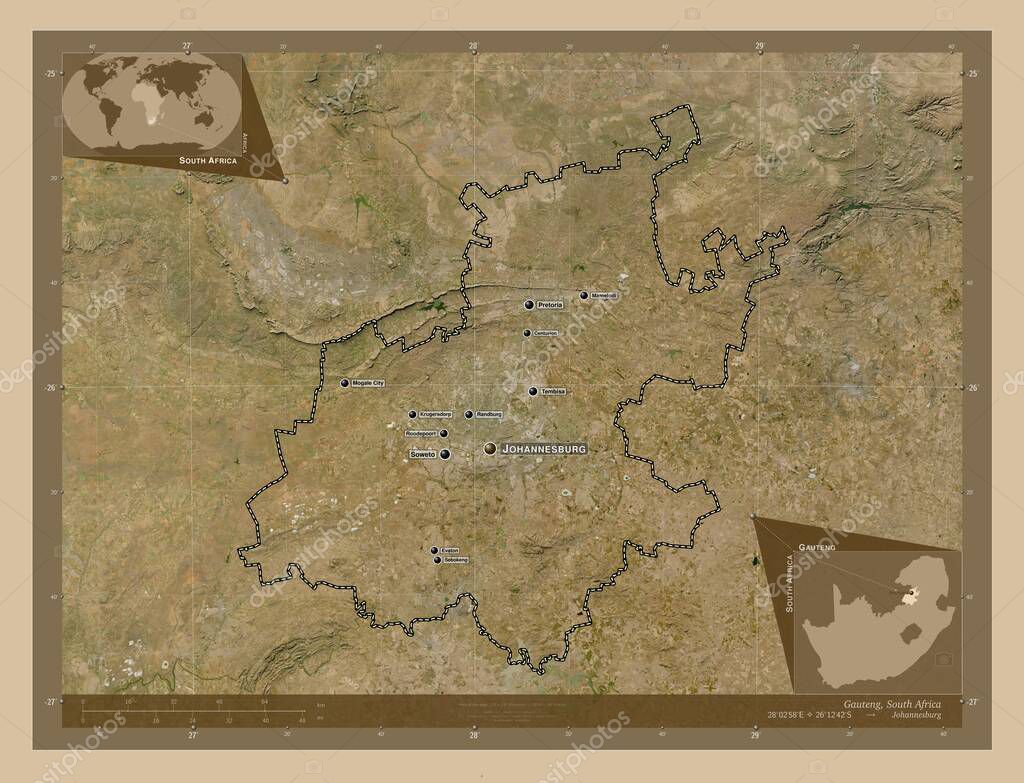 gauteng south africa map