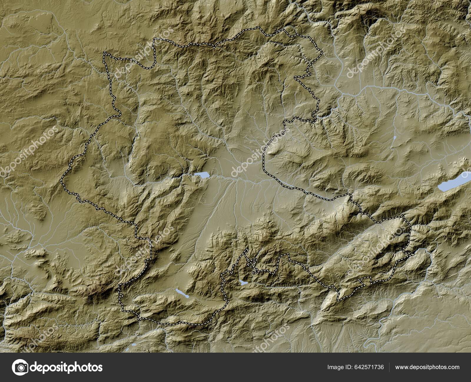 Malatya Province Turkiye Elevation Map Colored Wiki Style Lakes Rivers ...