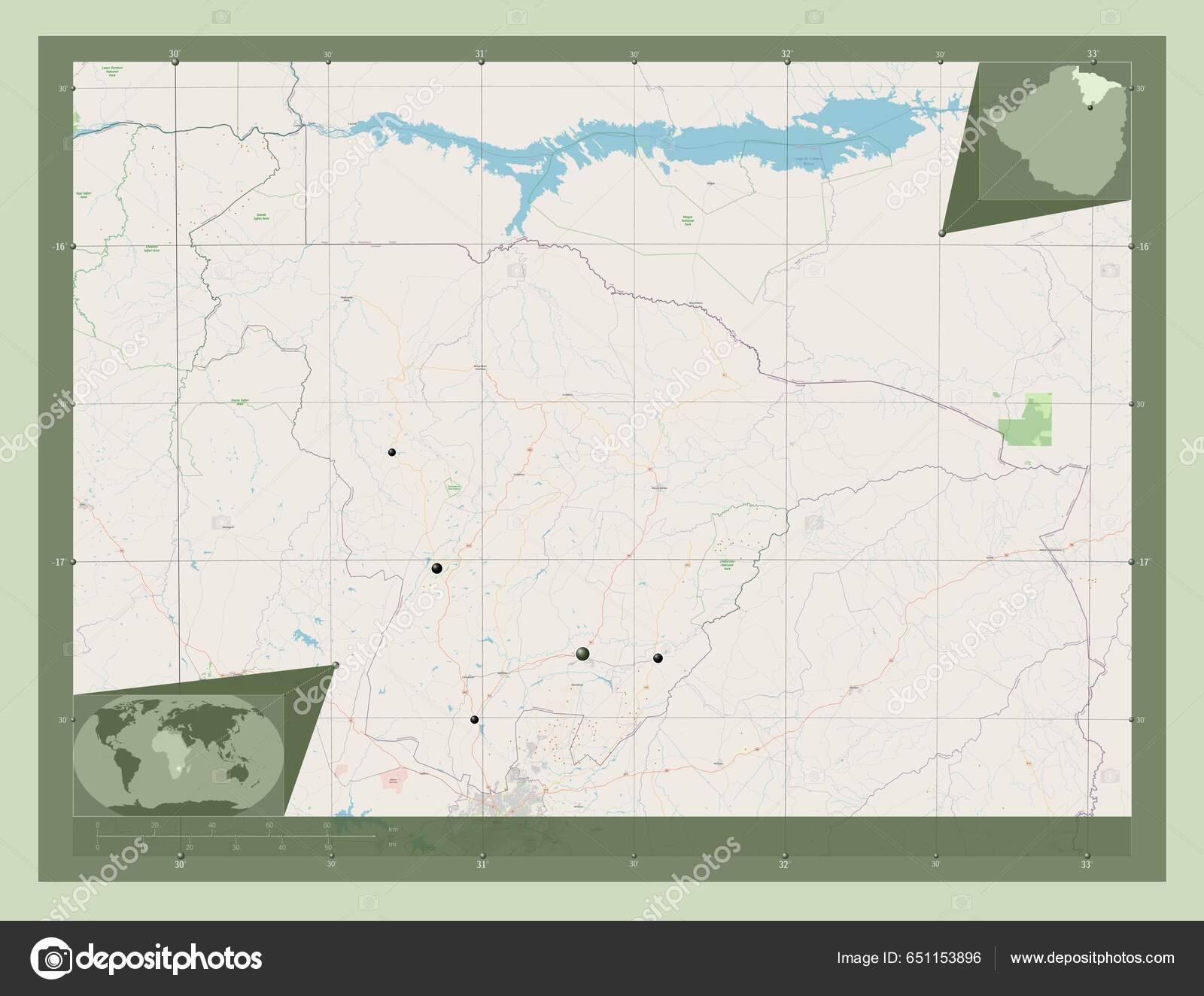 Mashonaland Central Province Zimbabwe Open Street Map Locations Major ...