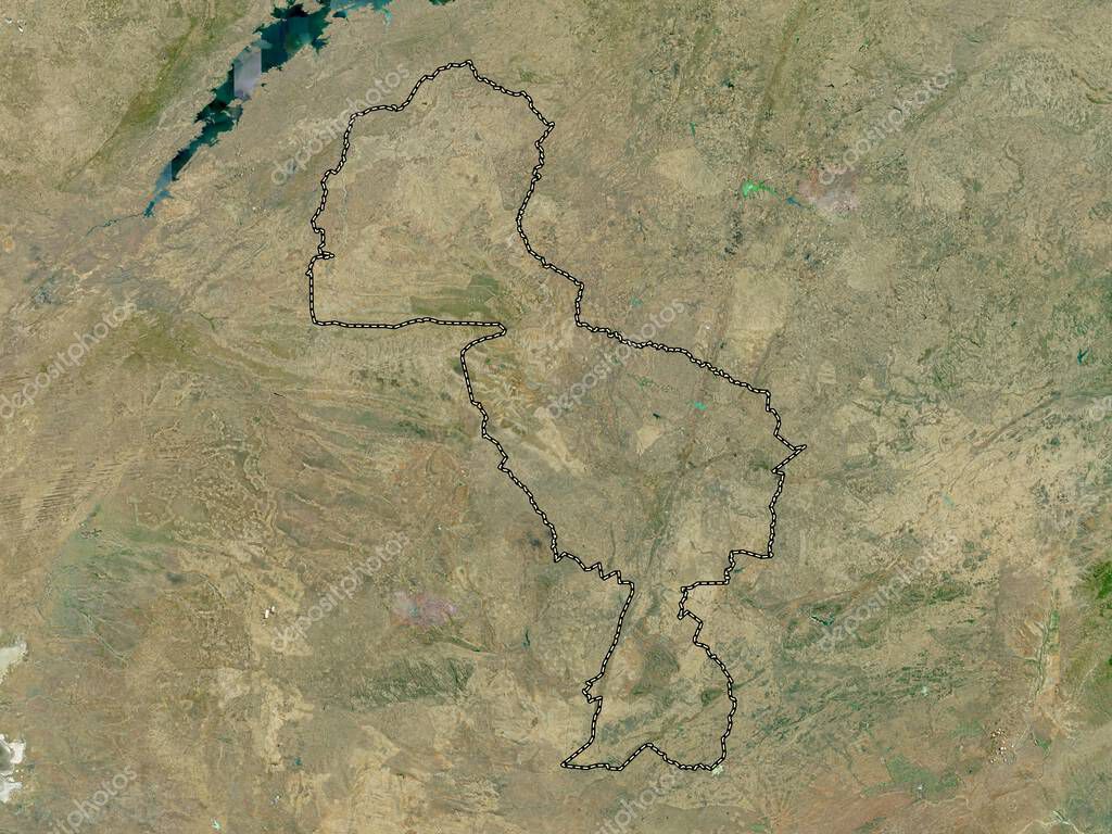 Midlands, province of Zimbabwe. High resolution satellite map 2023