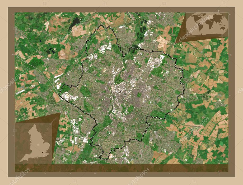 Ciudad de Leicester, autoridad unitaria de Inglaterra Gran Bretaña ...