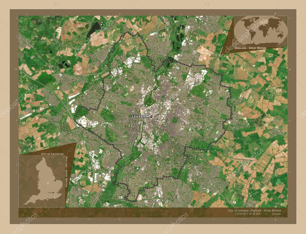 Ciudad de Leicester, autoridad unitaria de Inglaterra Gran Bretaña ...