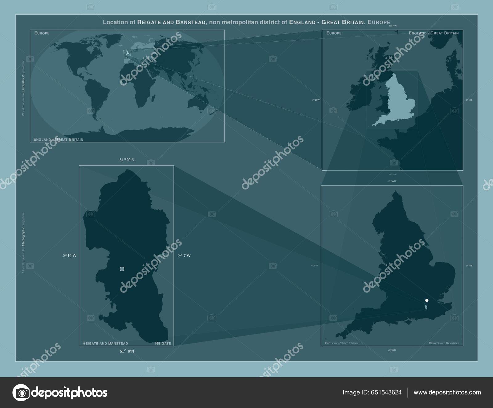 Reigate Banstead Non Metropolitan District England Great Britain ...