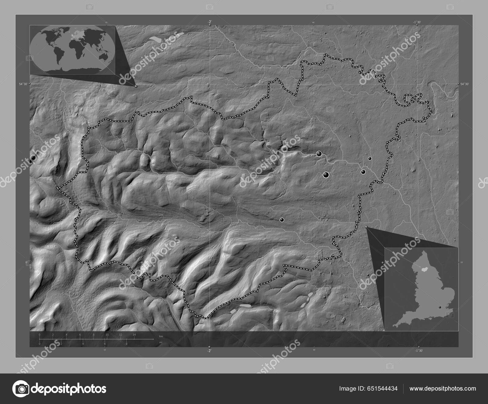 Richmondshire Non Metropolitan District England Great Britain Bilevel ...