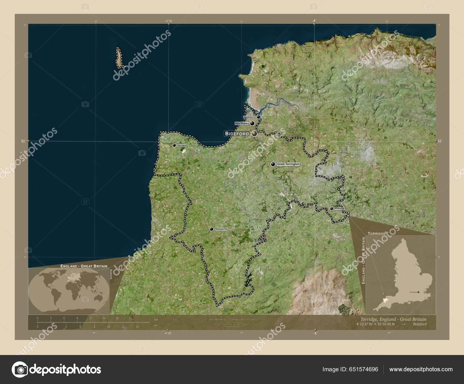 Torridge Non Metropolitan District England Great Britain High ...