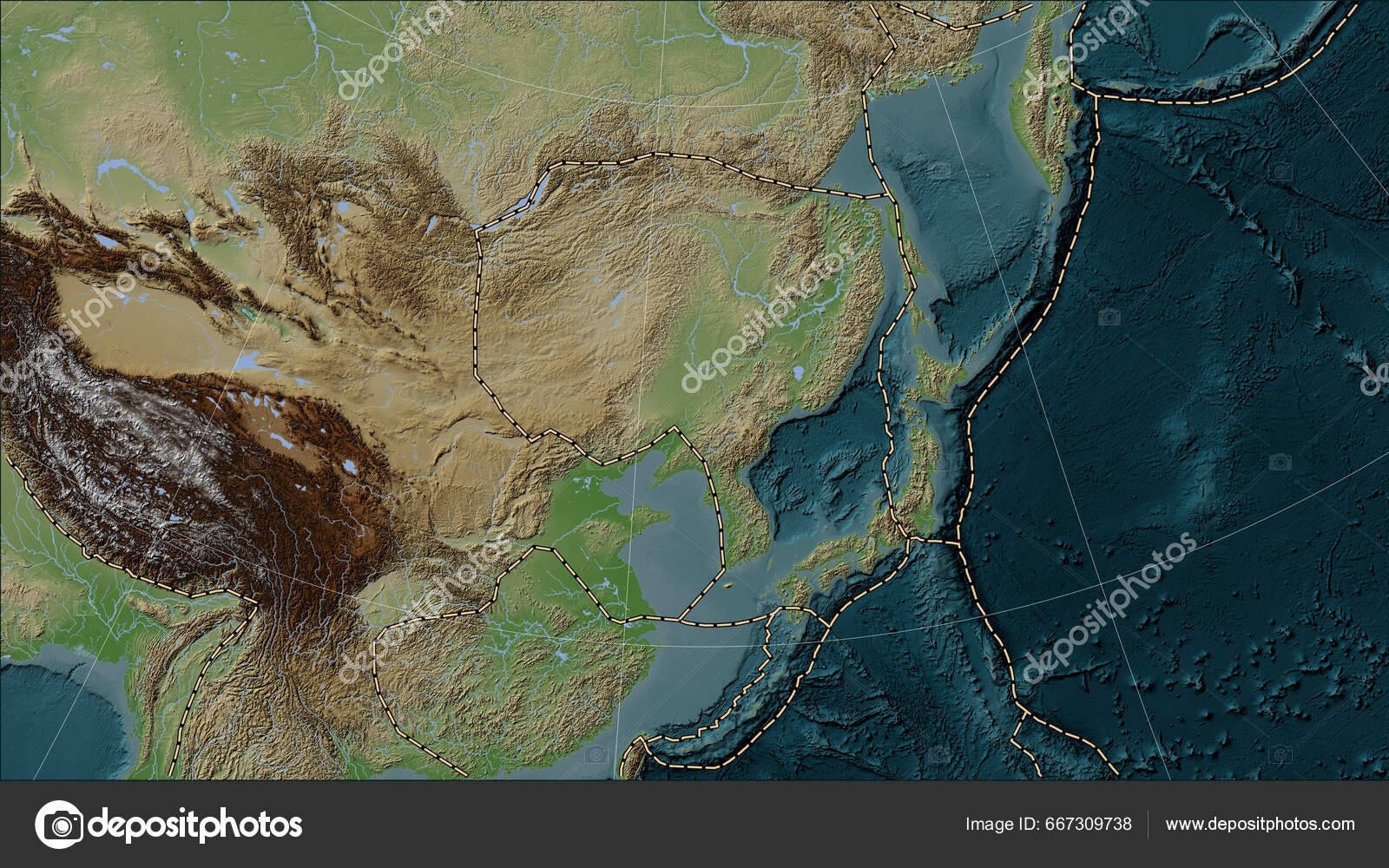 Tectonic Plate Boundaries Adjacent Amur Tectonic Plate Wiki Style ...