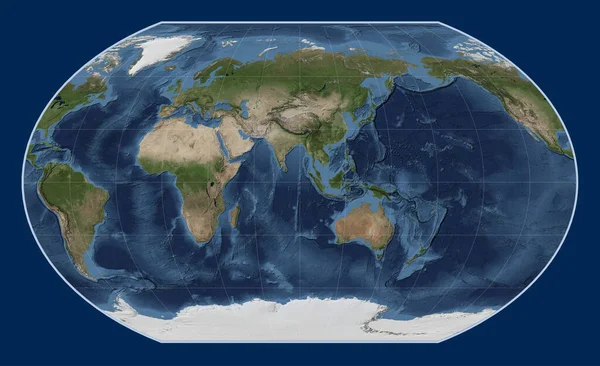 World Blue Marble Satellite Map Times Projection Centered Prime ...