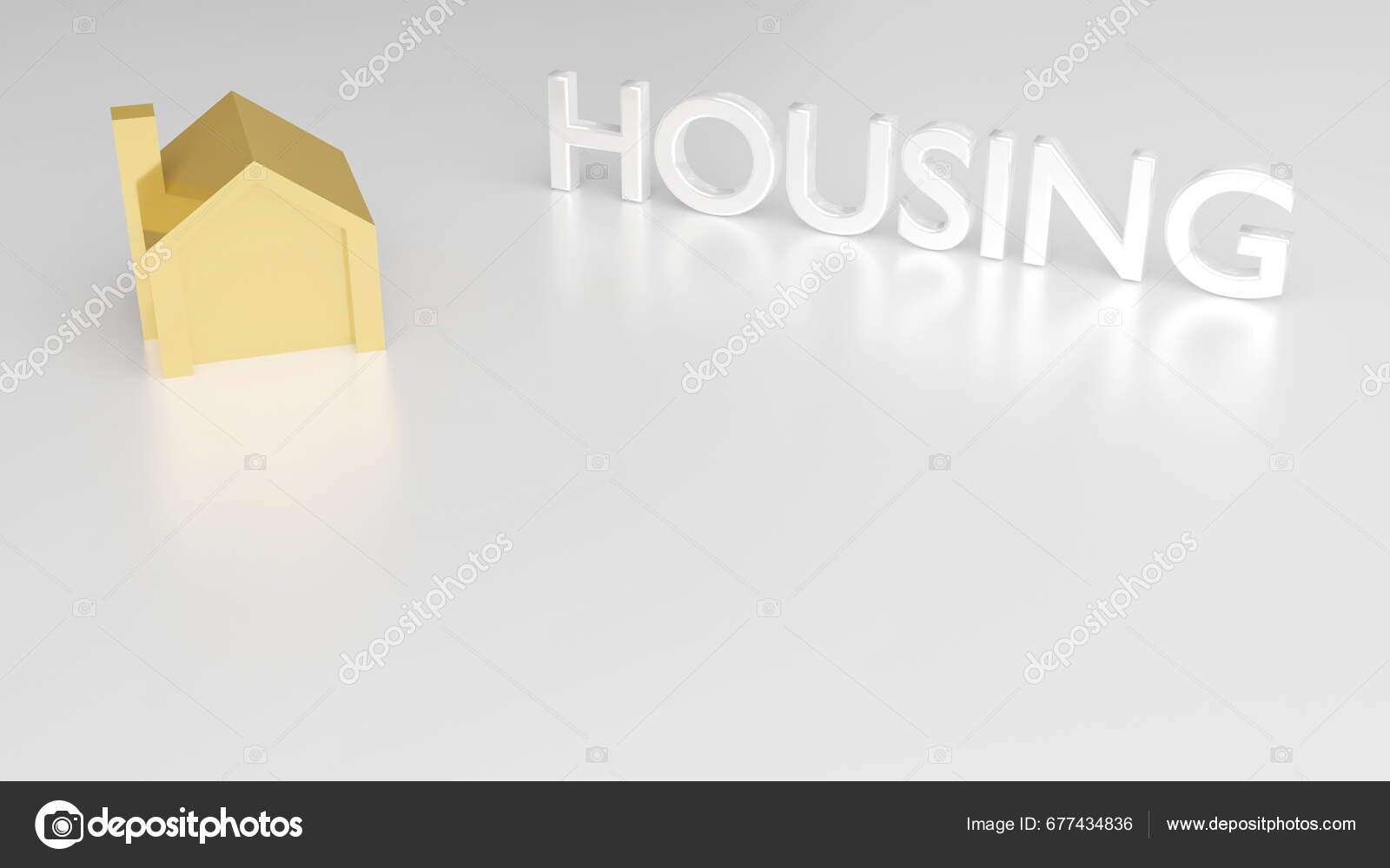 Render House Word House White Background — Stock Photo ...