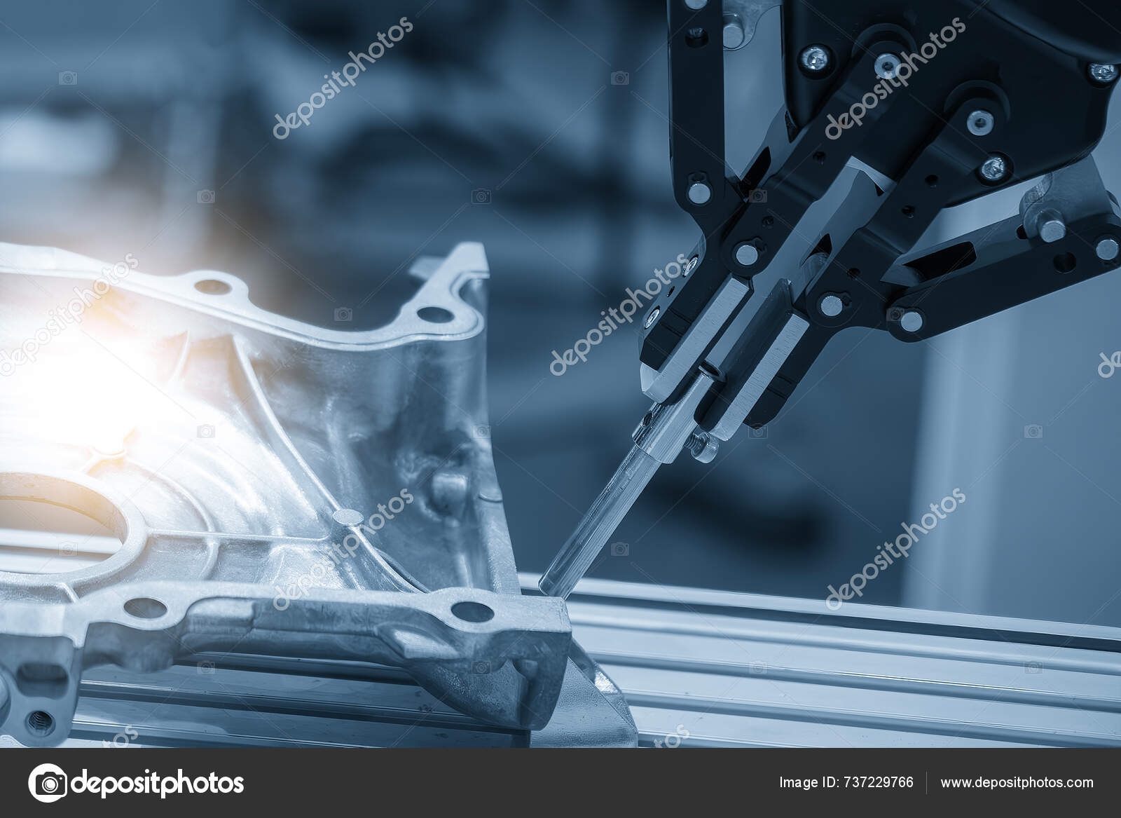 High Technology Automatic Robotic Checking Process Automotive Industry ...