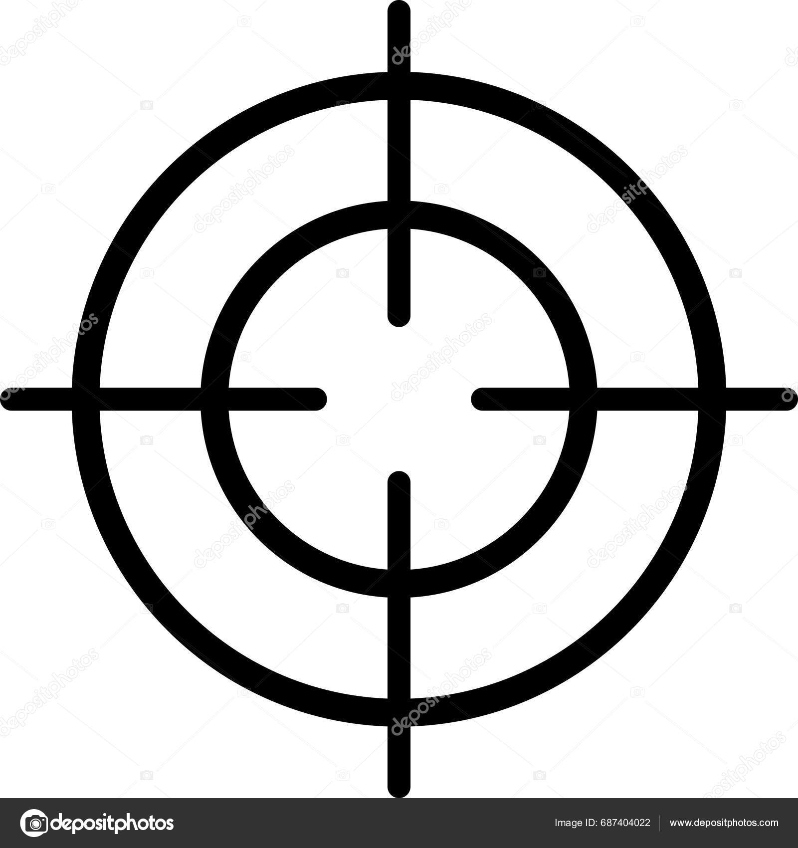 Icon Target Symbol Concept Goal Achievement Stock Vector by ...
