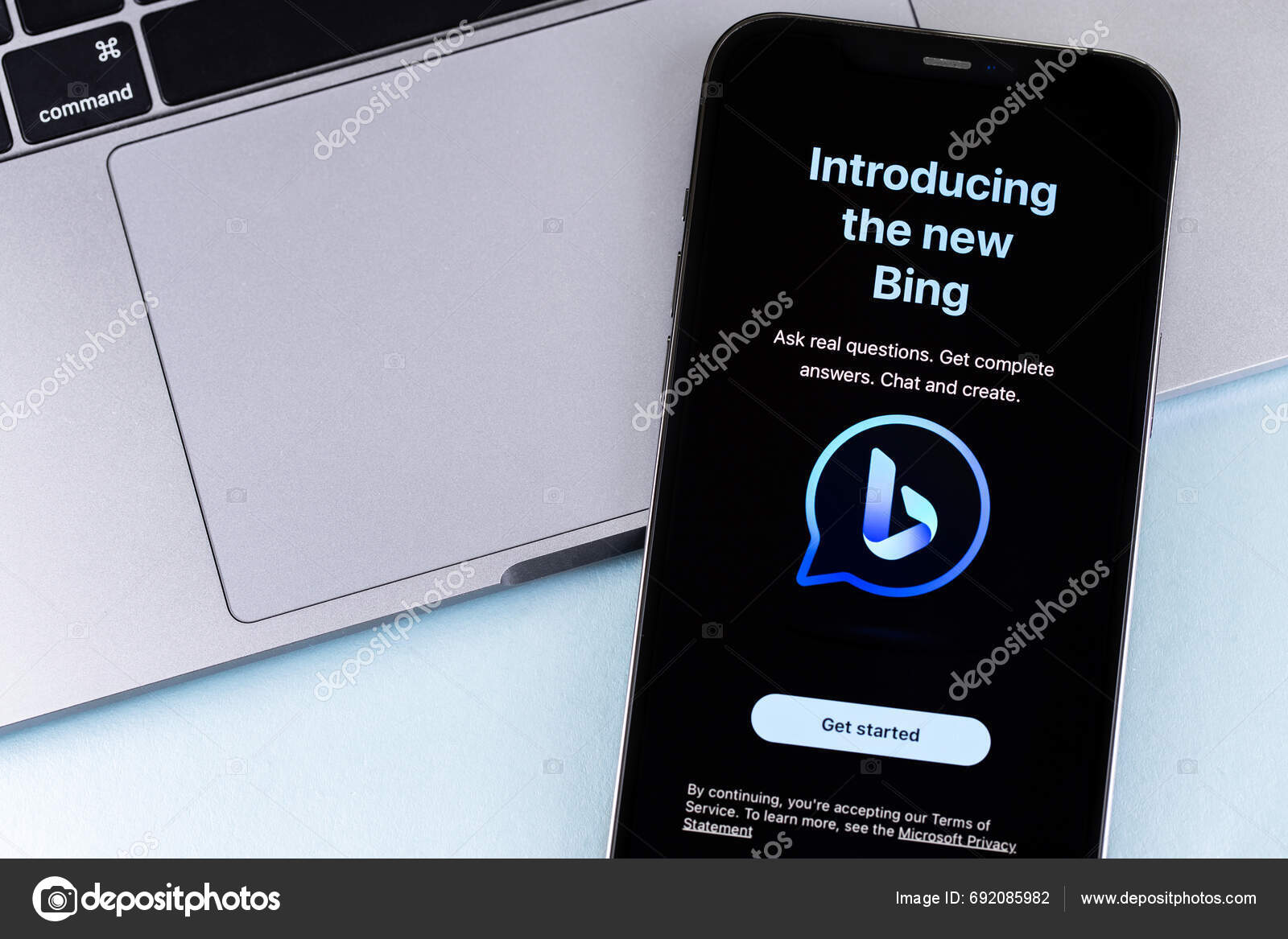Microsoft Bing Logo Mobile App Screen Smartphone Iphone Macbook ...