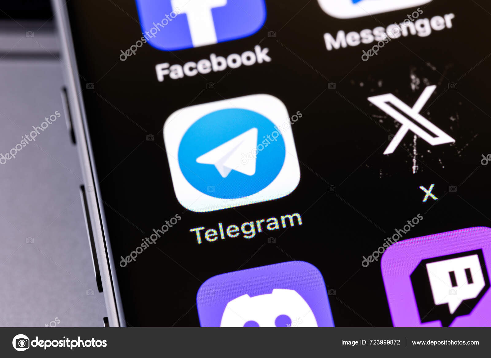 Telegram Mobile Icon App Screen Smartphone Iphone Close Telegram Cross ...