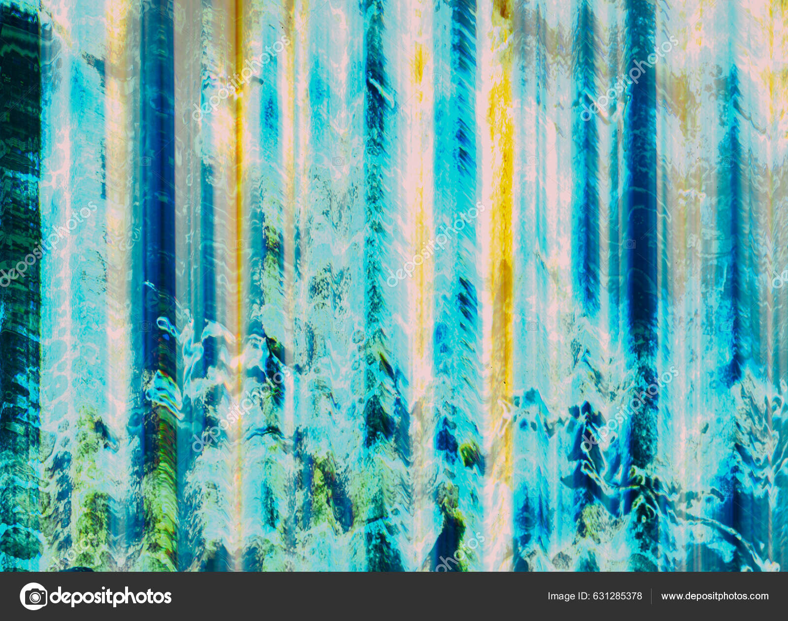 Distorted Display System Breakdown Multiple Signal Error Lines Stock ...