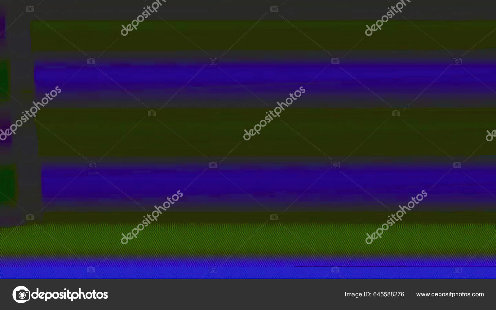 Analog Glitch System Distortion Vcr Recorder Artifacts Blue Green Color ...