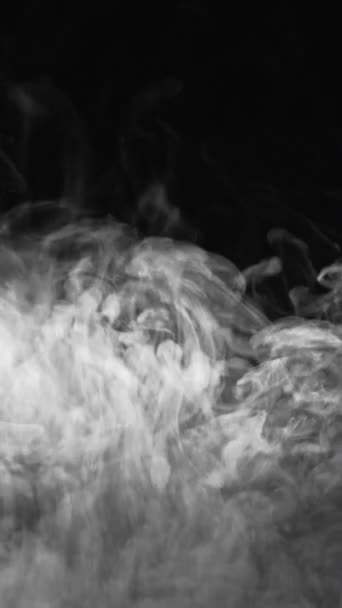 Vertical Video Smoke Background Mist Flow Night Fog Floating White ...