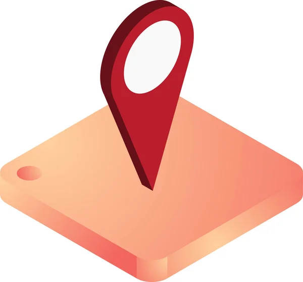 Location Pins Maps Illustration Isometric Style Isolated Background ...