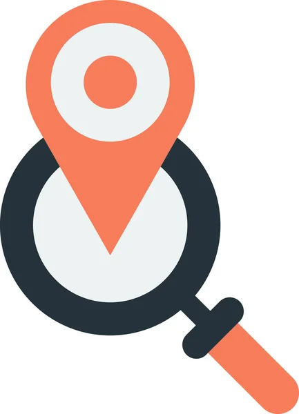 Location Pin Illustration Minimal Style Isolated Background Stock ...