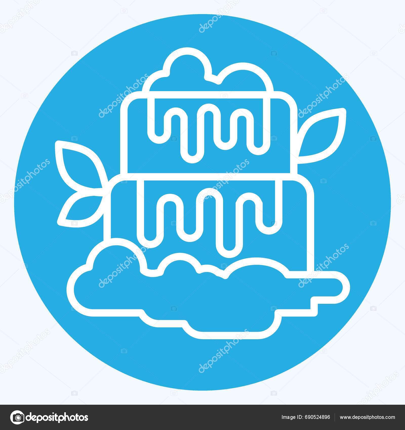 Icon Falls Related Argentina Symbol Blue Eyes Style Simple Design Stock ...