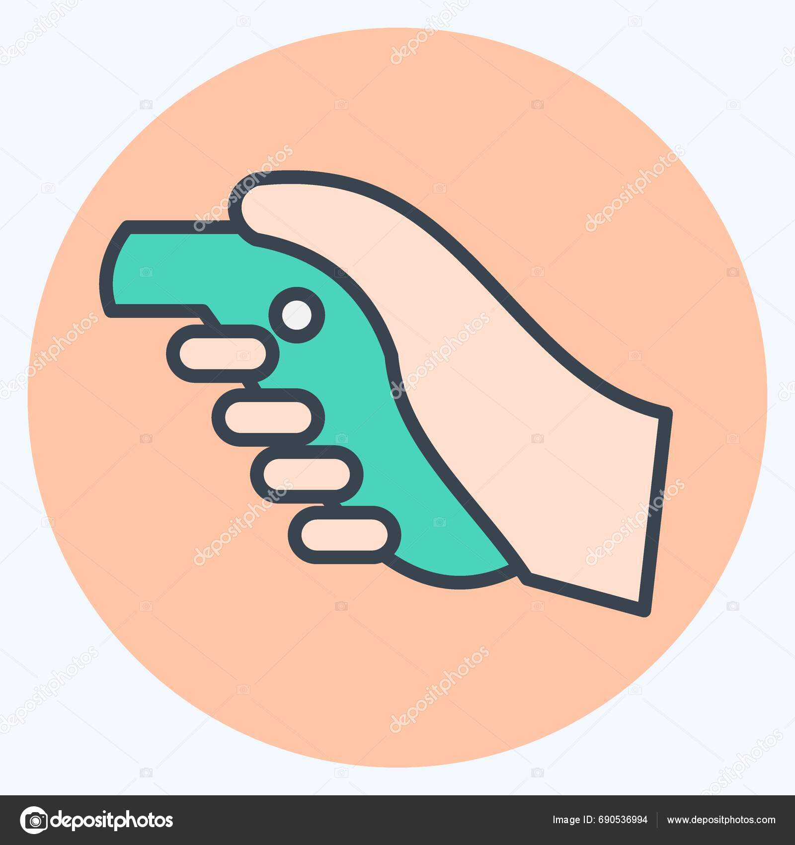 Icon Controller Related Visualization Symbol Color Mate Style Simple Design Stock Vector By