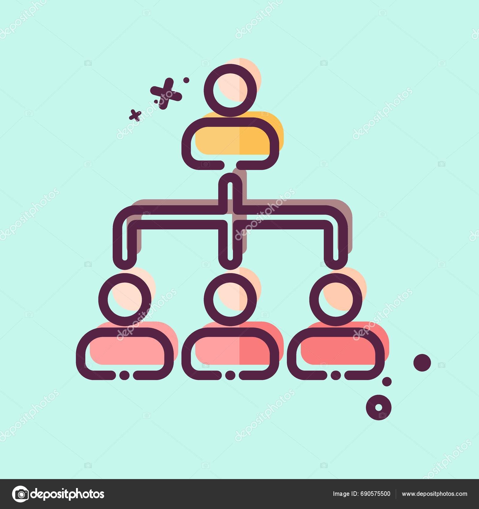 Icon Organization Related Business Analysis Symbol Mbe Style Simple Design Stock Vector By ©amin