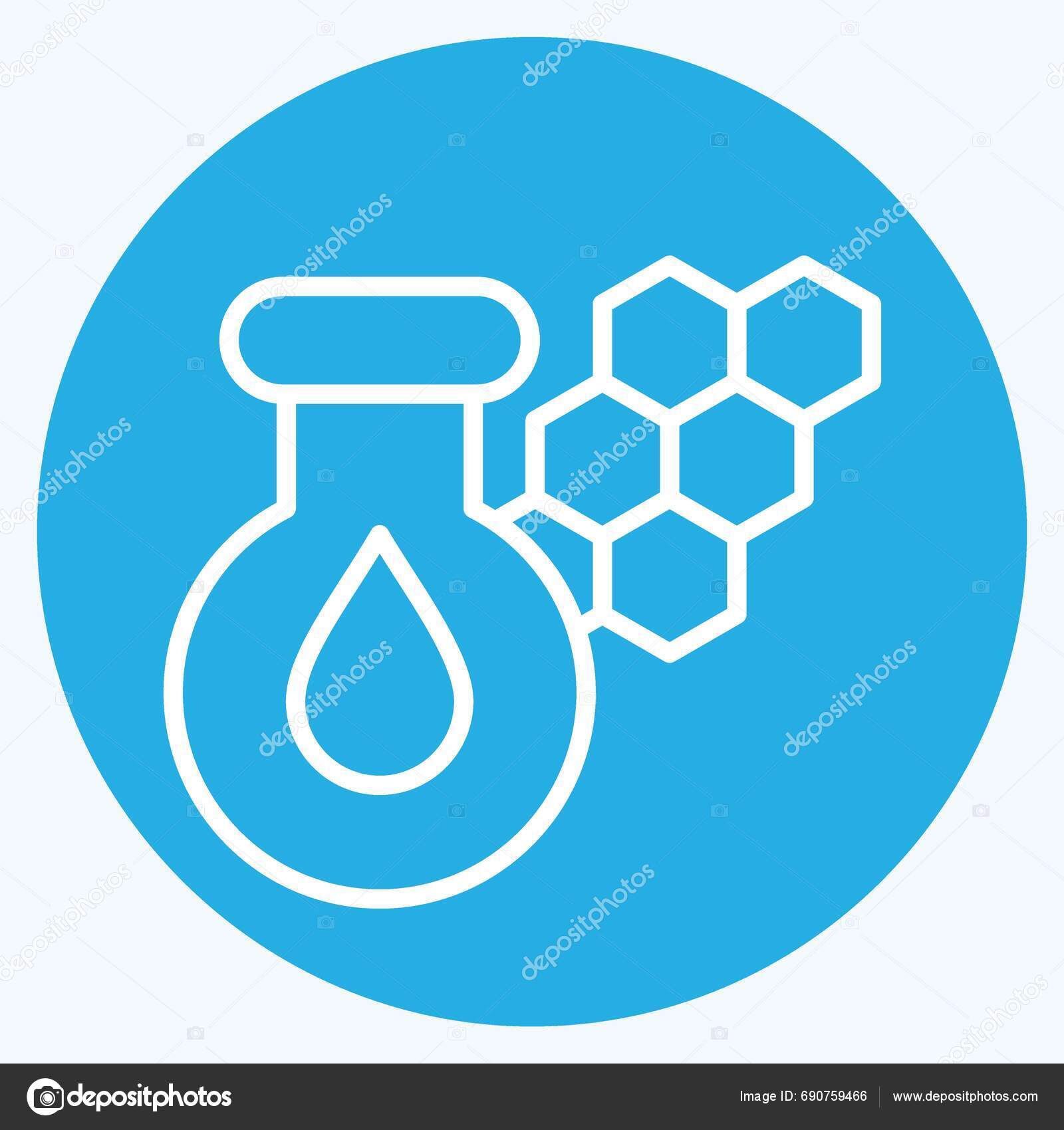 Icon Chlorophyll Related Biochemistry Symbol Blue Eyes Style Simple ...