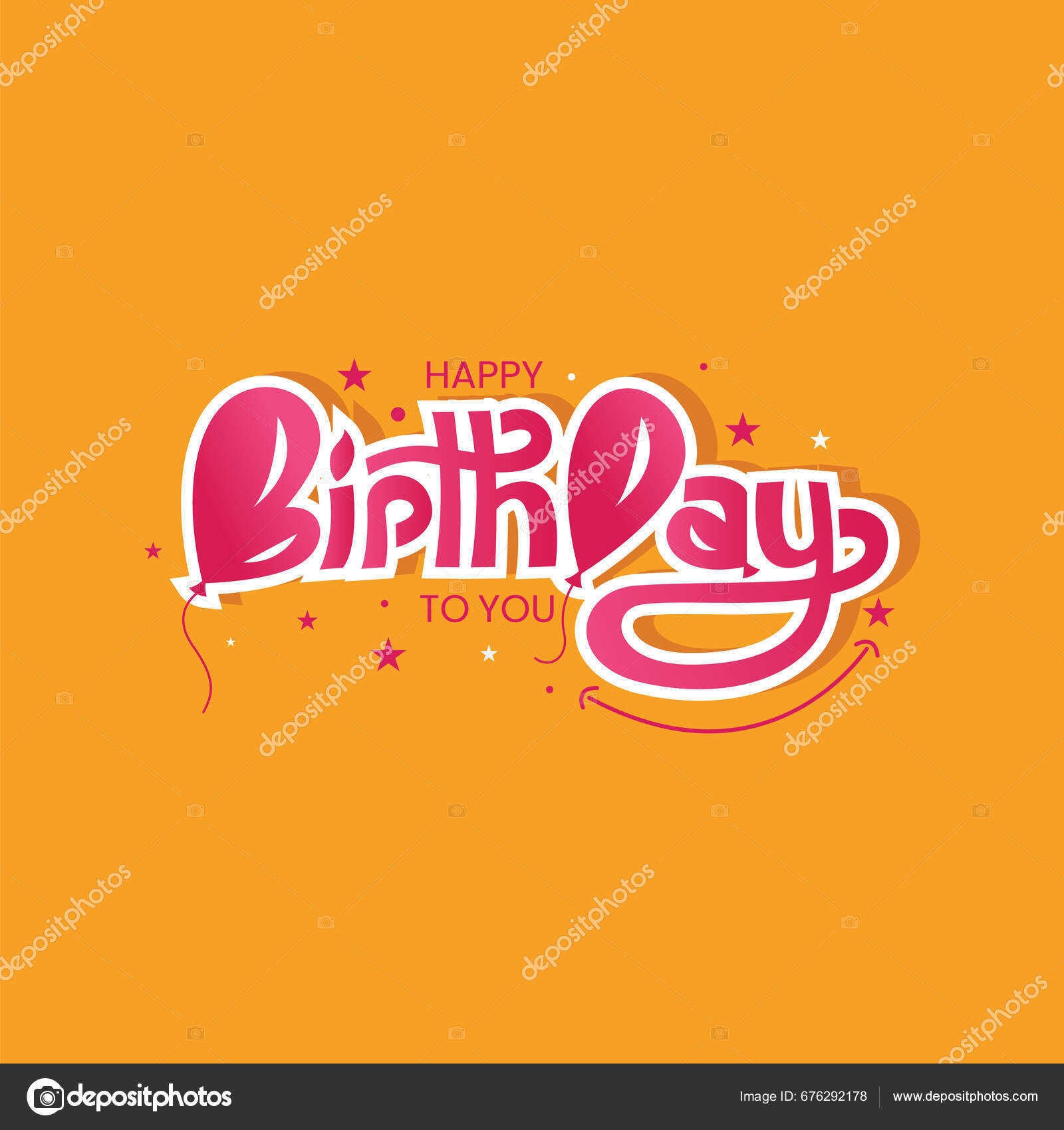 Buon Compleanno Disegno Del Biglietto Con Testo Palloncino Buon ...