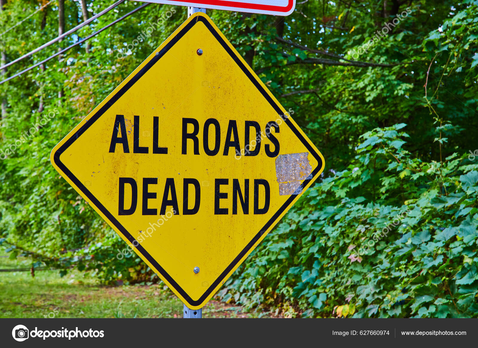 Dead End Ahead Sign