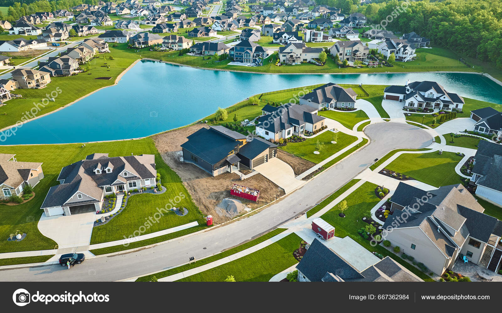 Rich Suburban Neighborhood