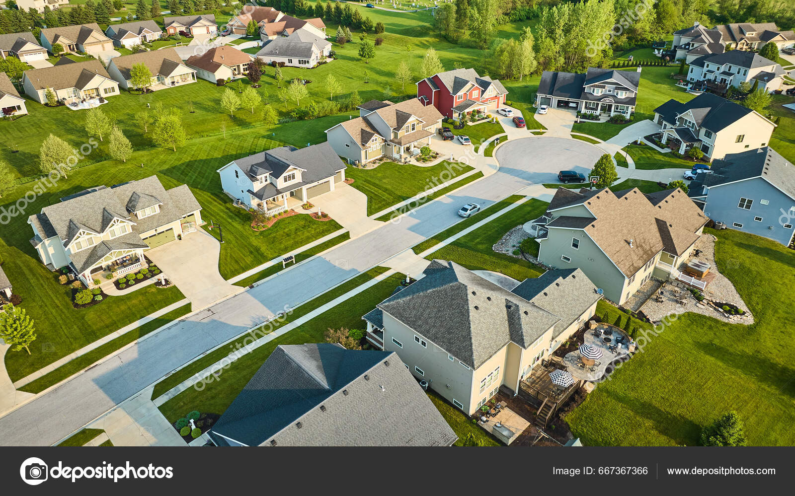 Rich Suburban Neighborhood