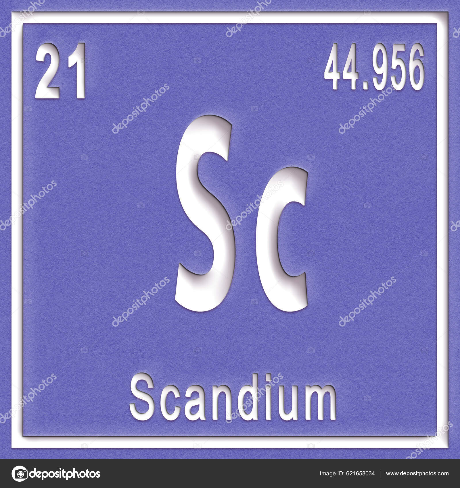 Scandium Symbol