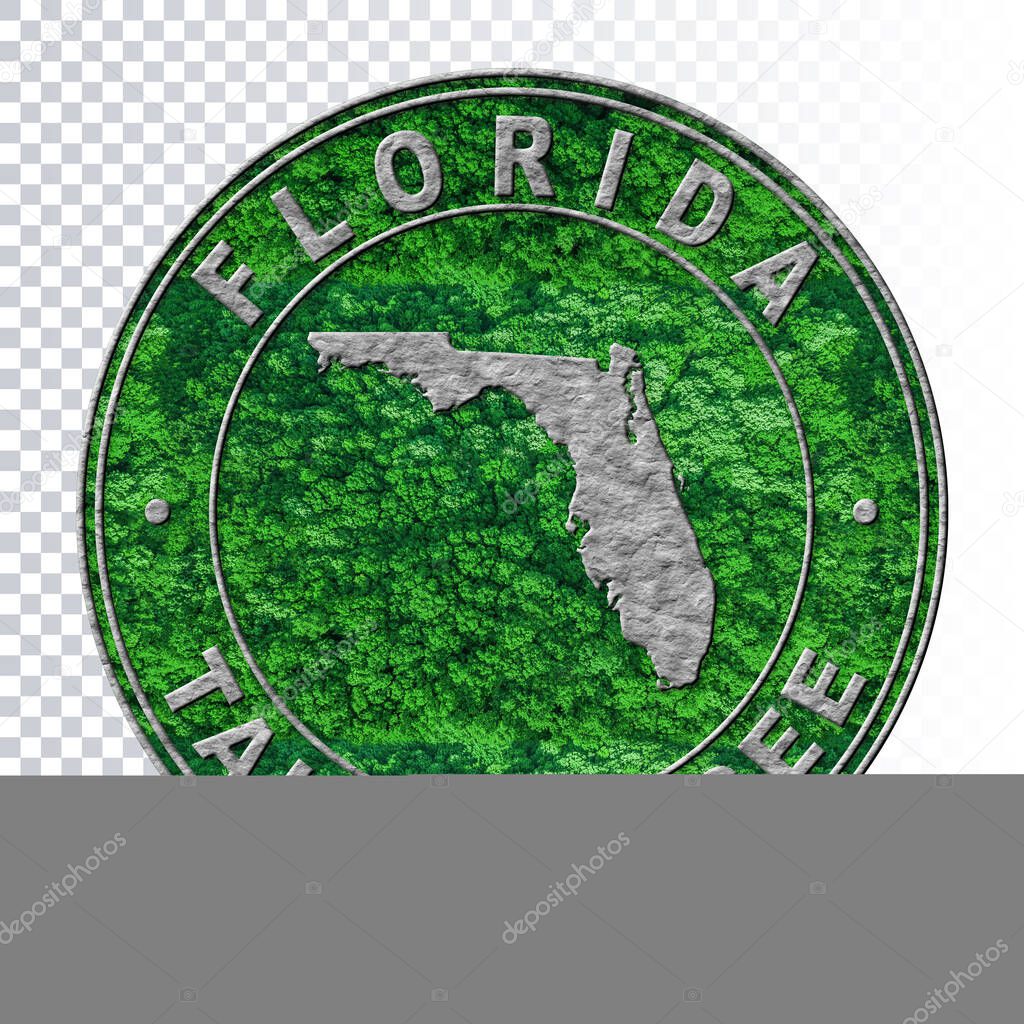 Mapa de Florida, Concepto de Medio Ambiente, Concepto de Emisión de Co2 ...