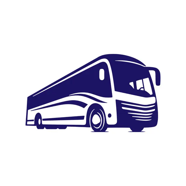 Logo Bus Ikon Vektor Silhuet Isoleret Design Skole Bus Koncept Stock ...