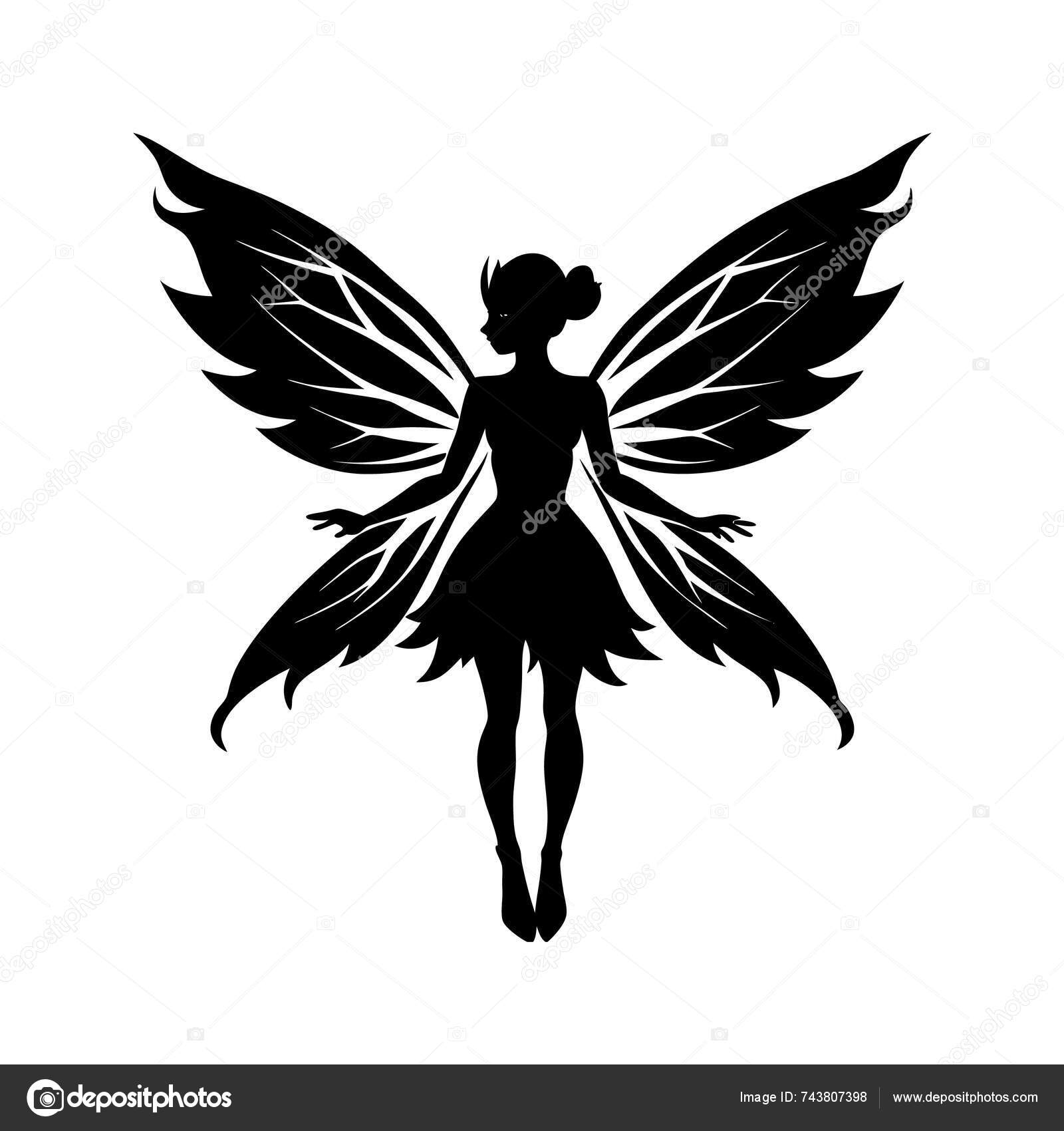 Silueta De Hada Imprimible Imágenes De Hadas Silueta Descarga