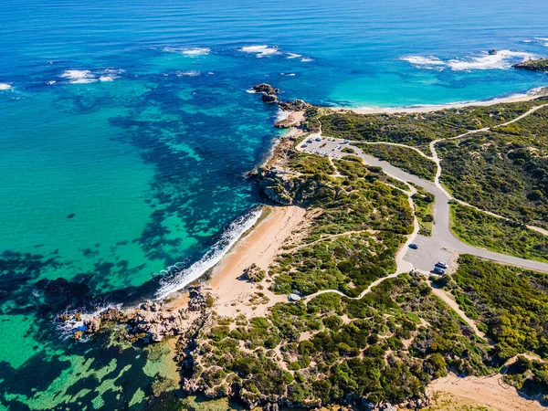 Aerial View Point Peron Shoalwater Bay Rocky Limestone Formations ...