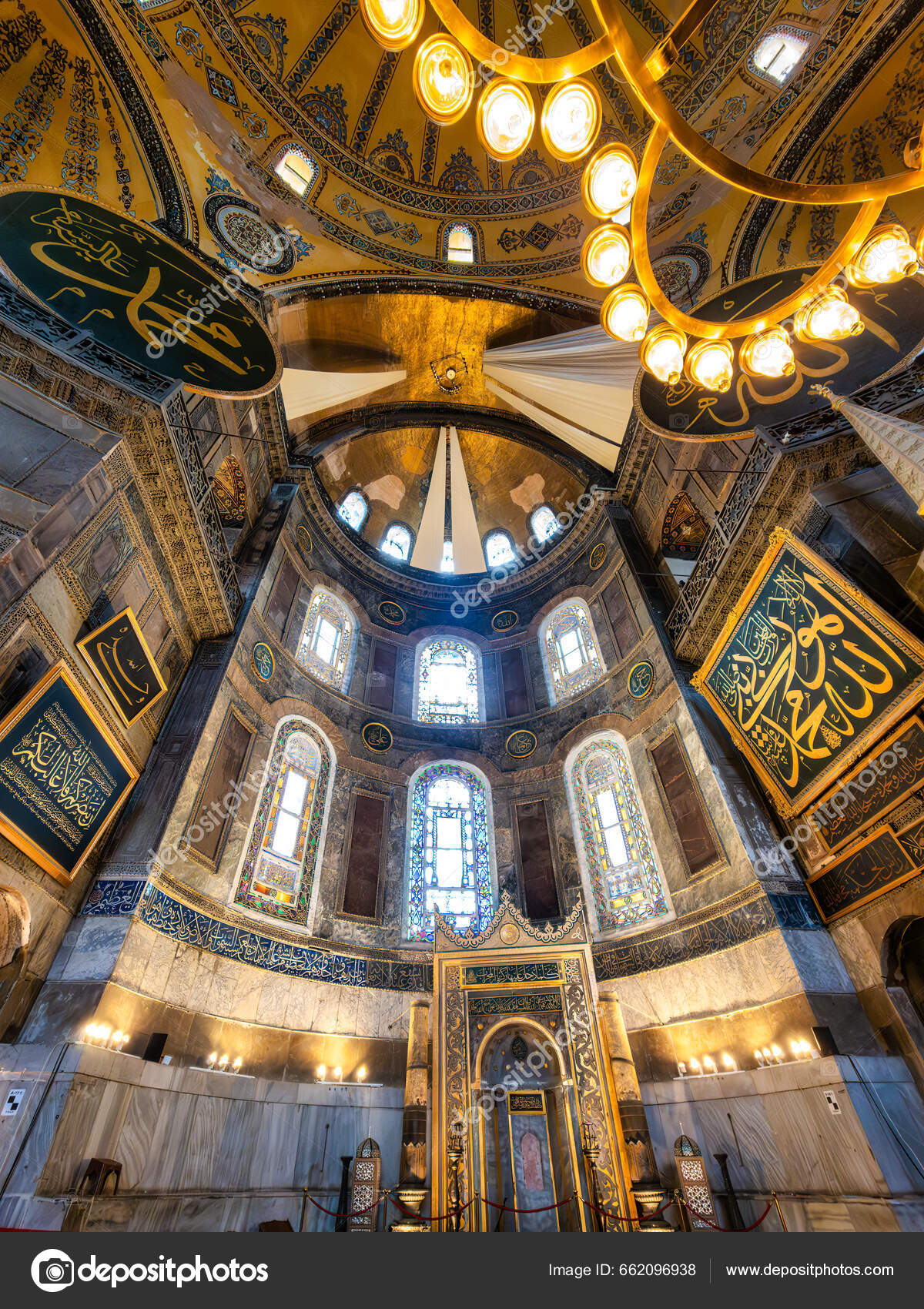 Istanbul October 2022 Indoor View Hagia Sophia Mosque Museum Basilica ...