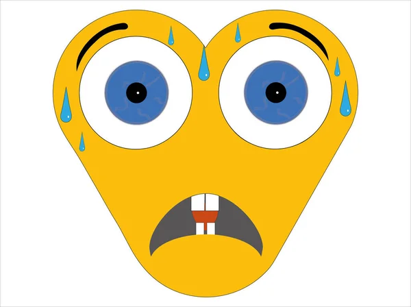 A photo showing the visualization of a human face. She is yellow with ...