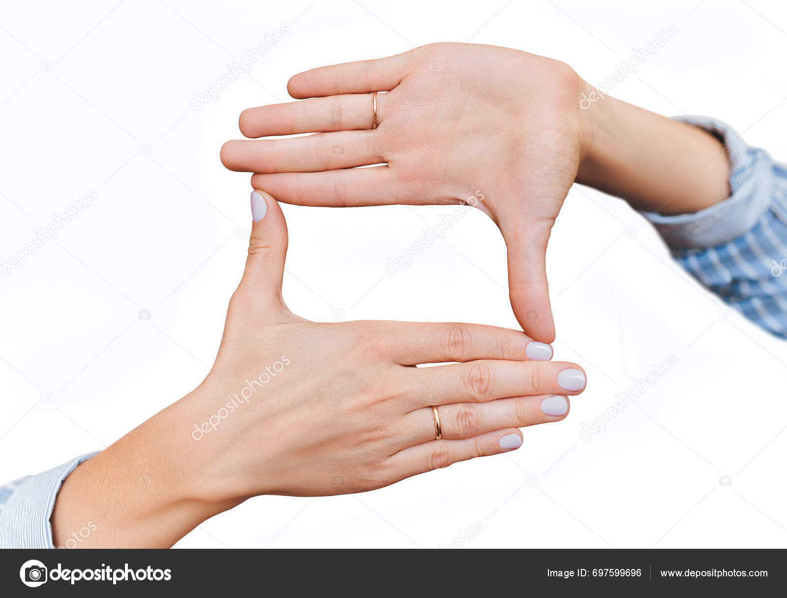 Female Hands Planning Focus Frame Focal Crop Composition Shot Concept ...